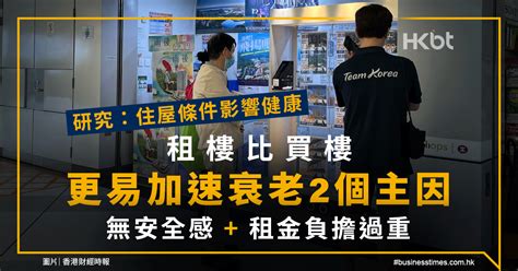 研究：住屋條件影響健康｜租樓比買樓更易加速衰老！2個主因