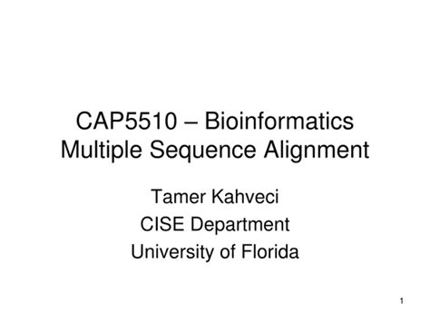 Ppt Multiple Sequence Alignment Methods Powerpoint Presentation Free