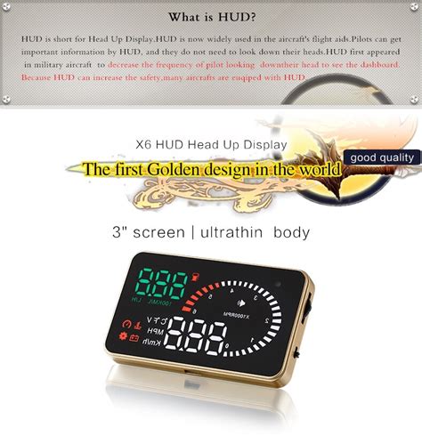 Compteur de vitesse Hud pour voiture affichage tê Grandado