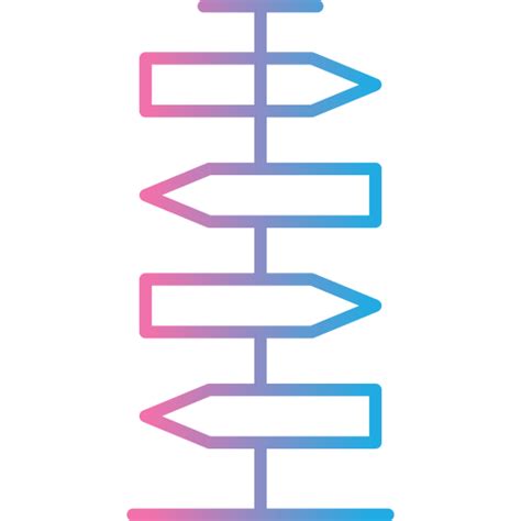 Signpost Generic Gradient Outline Icon