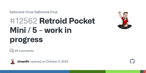 Retroid Pocket Mini 5 Work In Progress · Issue 12562 · Batocera