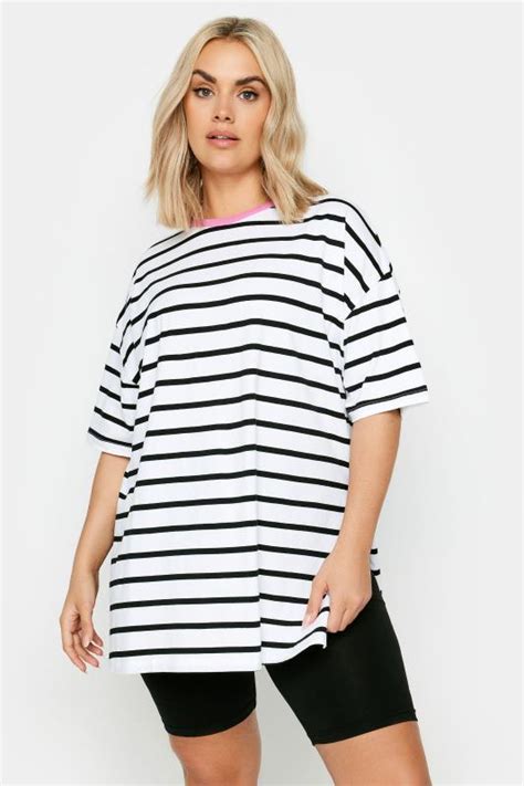 YOURS Plus Size White Oversized Boxy T Shirt Yours Clothing