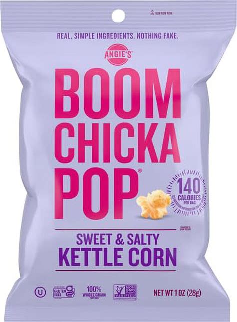 Angies Sweet And Salty Kettle Corn Popcorn 1 Oz Pack Of 24