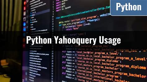 Python Yahooquery Retrieving And Managing Past Stock And Financial