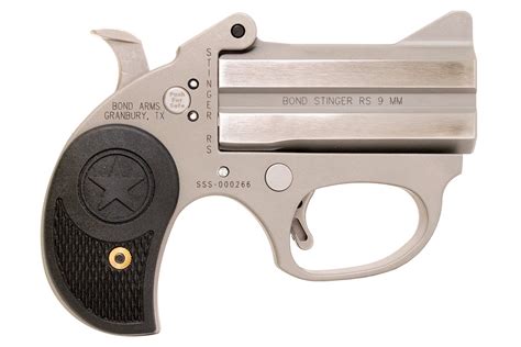 Bond Arms Inc Stinger RS 9mm Stainless Double Barrel Handgun with ...