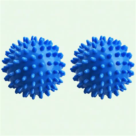 Deep Tissue Foot Massager 2 Pack Blue Spiky Massage Balls For Plantar