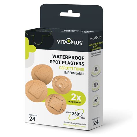 Vitaplus Plasters Waterproof Spot Medinox Uk
