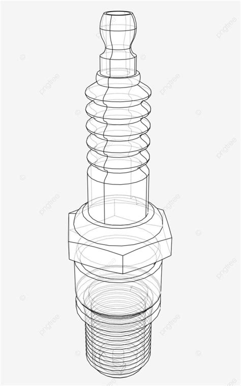 Vector Spark Plug Concept Transportation Element Motorcycle Vector