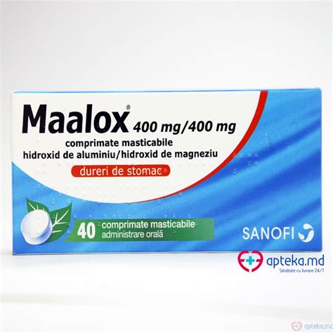 Maalox Comprimate Masticabile Comprimate Masticabile 400 Mg 400 Mg