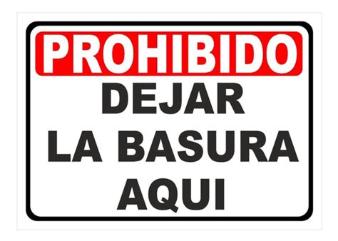 Letrero Basura Mercadolibre 📦