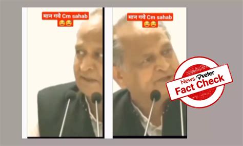 Ashok Gehlot Never Said Generating Hydroelectricity Makes Water Useless
