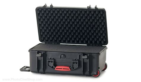 HPRC Valise à roulettes 2550 avec Mousse Noir PhotoCineShop