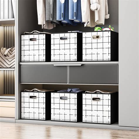 Wisdom Star 11 Inch Eco Friendly Collapsible Fabric Cube Storage Bins