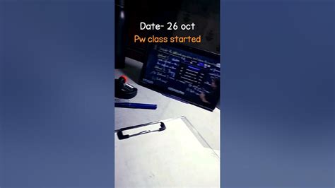 Pw Class Started Date 26 Oct Motivation Viralvideo