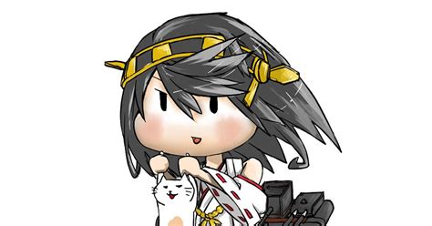 艦これ 妖怪（榛名が）猫吊るし 紫蛙、のイラスト Pixiv