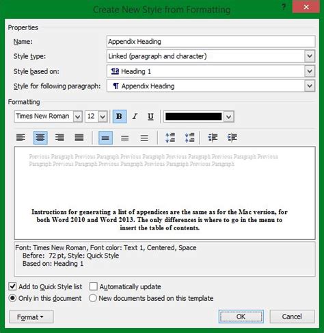 Table Of Contents Appendices In Table Of Content Part