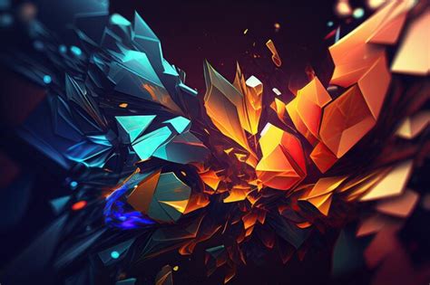 Premium Ai Image Abstract Shape Background Geometric Colorful