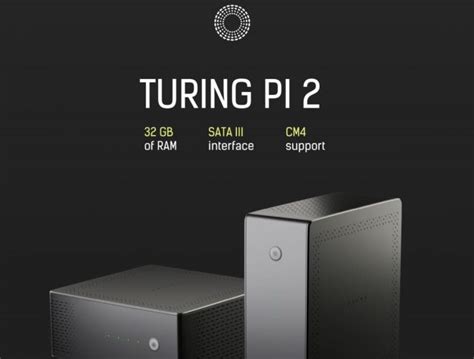 turing pi 2 mini itx cluster board is powered by up to 4 raspberry pi