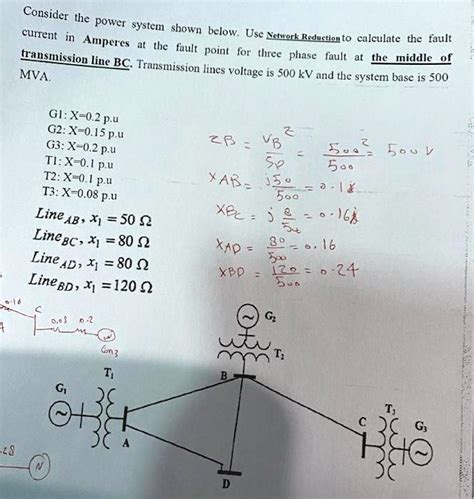 Solved Consider The Power System Circuit Shown Below Use Network