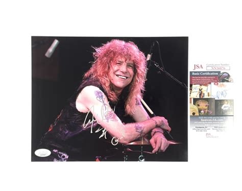 Steven Adler Signed 8 X 10 Photo Drum Kit Shot Guns N Roses • Raretracks
