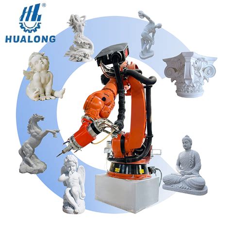 China Cnc Hualong Machinery Robotic Arm Router Kuka Body Engraving Robot Machine Hlrb 7a3d