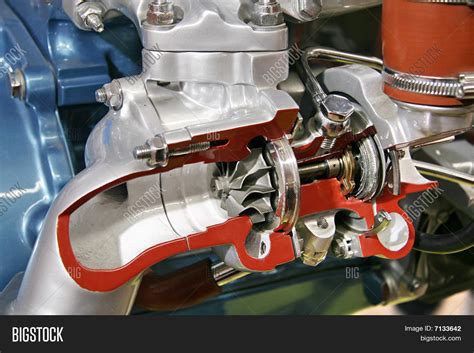 Turbo Compressor Cross Section Image And Photo Bigstock