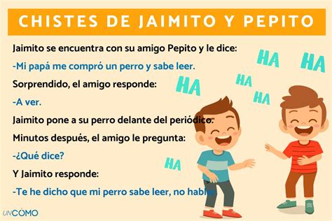 30 Chistes De Jaimito Y Pepito ¡no Podrás Parar De Reír Con Estas Desternillantes Bromas