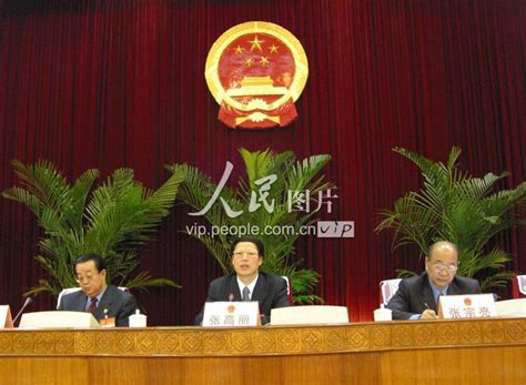 山东省委书记山东省人大常委会主任张高丽 人民图片网