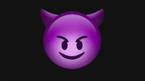 Evil Face Emoji Purple