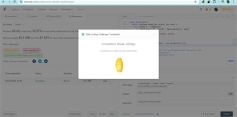 Day 34 Of Leetcode A Journey Of Growth And Learning Mandakani Mishra Posted On The Topic
