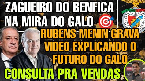 MENIN REVELA FUTURO EM VÍDEOZAGUEIRO DO BENFICA NO GALOCONSULTA PRA