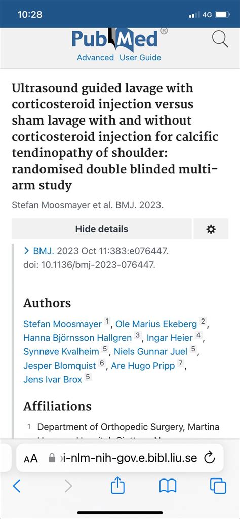 Hanna Bjornsson Hallgren On Linkedin New Sham Controlled Study Om
