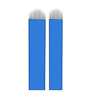 ADshi Microblading Needles 50Pcs 0 18Mm 18U Shape Permanent Makeup