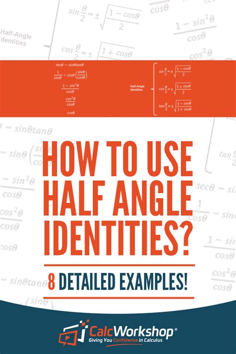 How To Solve Half Angle Identities 7 Awesome Examples