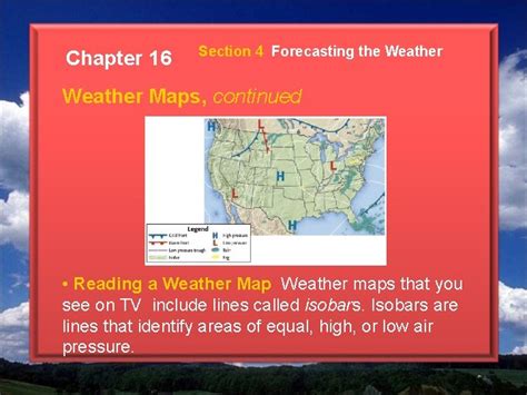 Chapter Understanding Weather Table Of Contents Section