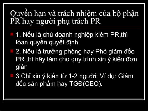 Nhap mon pr ts.tran ngoc chau | PPT