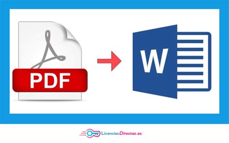 cómo convertir un pdf en word y archivos de imagen licendi