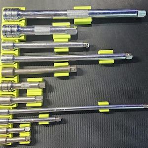 Magnetic Socket Extension Holder 3d Printed Modular Tool Organizer
