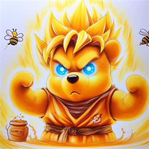 Winnie The Pooh Goes Super Saiyan R Hardaiimages