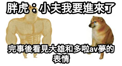 胖虎：小夫我要進來了 完事後看見大雄和多啦av夢的表情