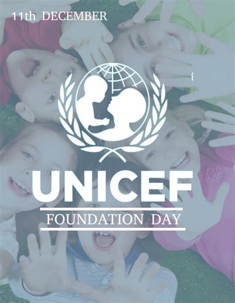 Unicef Foundation Day Template Postermywall
