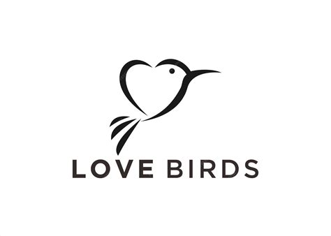 Premium Vector Love Bird Logo Design Vector Illustration