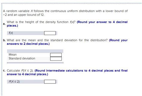 Solved A Random Variable X Follows The Continuous Uniform