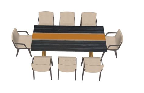 Rectangle Dining Table With 8 Chairs Sketchup Thousands Of Free