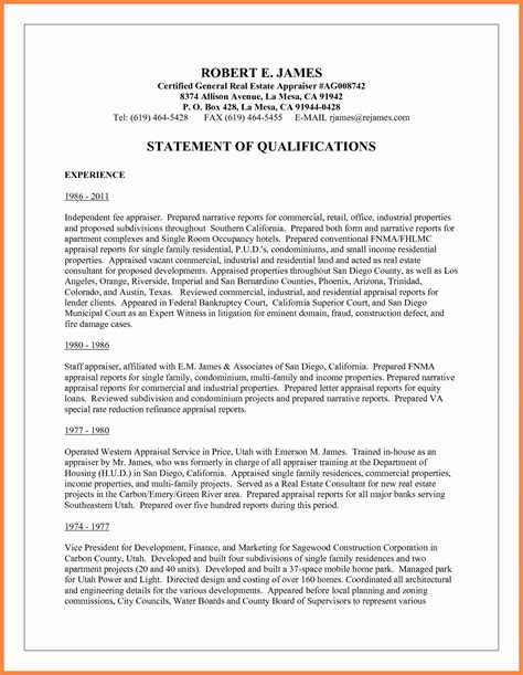 Letter Of Qualification Example Resignation Letter Sample