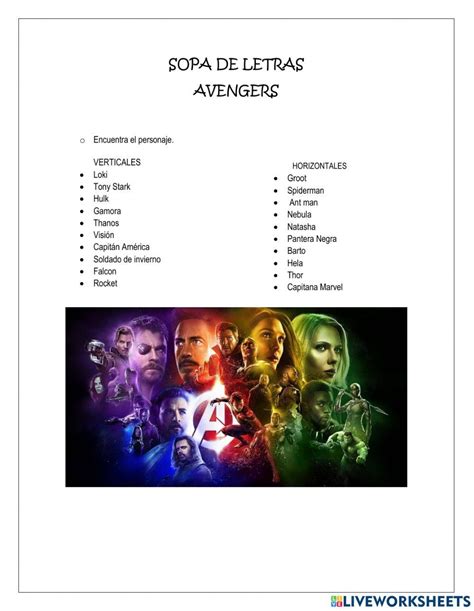 1370789 Sopa De Letras Marvel Paula Guanume