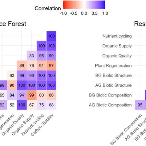 Positive Blue And Negative Red Correlations Among The Nine