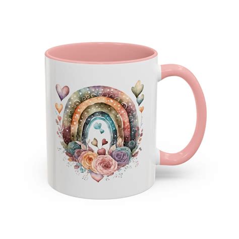 Rainbow Ceramic Coffee Mug Sister T Coffee Mug 11oz Cute Mug T