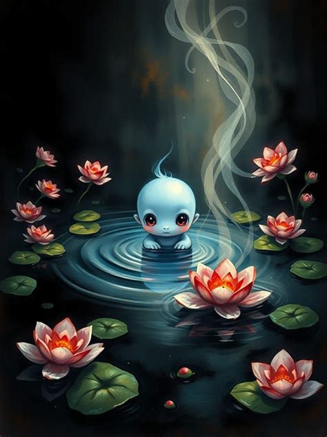 Fantasy Chibi Water Elemental Fantasy Chibi Water Element