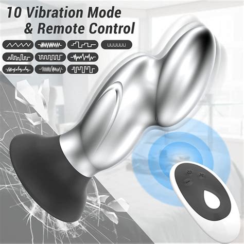 Bia Metal Butt Plug Vibrator Remote Control Vibrating Anal Butt Plug Laphwing Premium